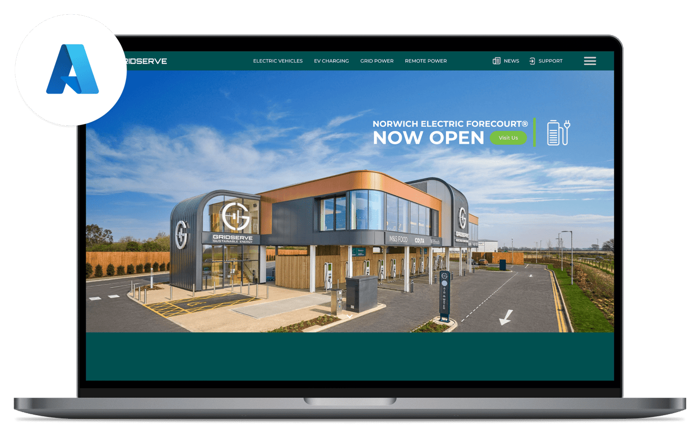 Start-up to scale-up; migrating GRIDSERVE website to Microsoft Azure.